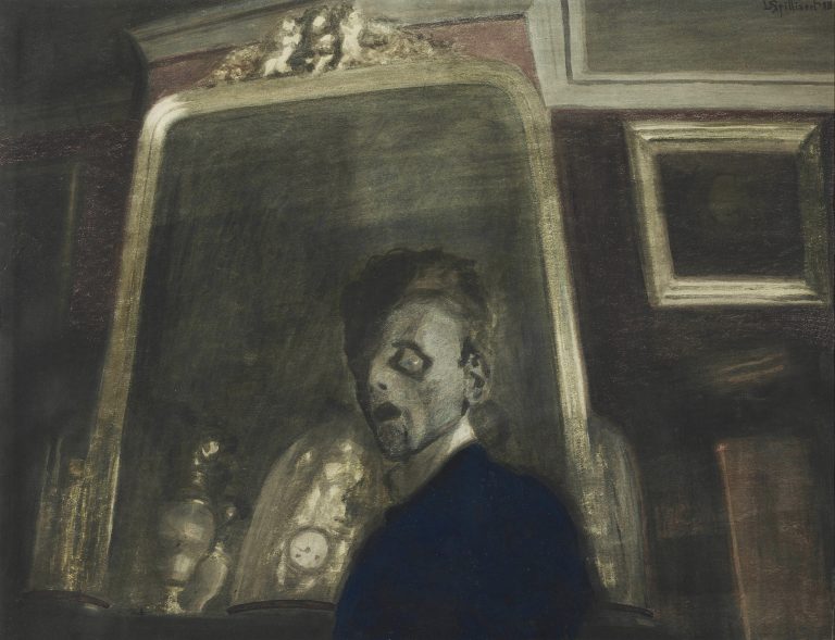 Self-Portrait before a Mirror | Nicholas Hall