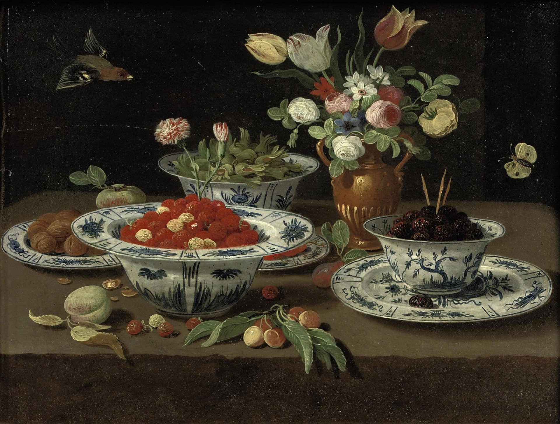 Jan van Kessel the Elder / Still Life with Wild Strawberries and Kraak ...