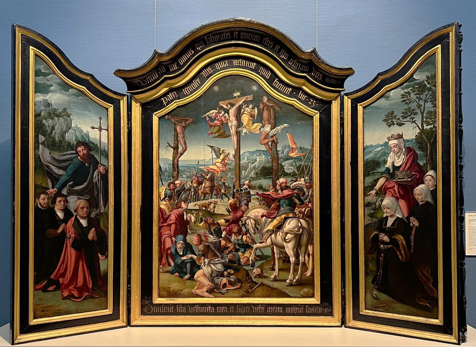 Triptych with the Crucifixion and Donors | Nicholas Hall